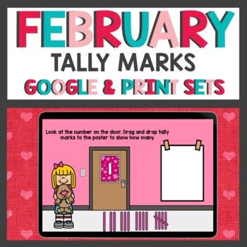 Valentine Tally Marks Digital Activities For Google Classroom TPT