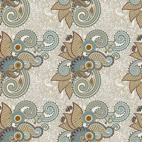 Premium Vector Ornate Seamless Flower Paisley Design Background