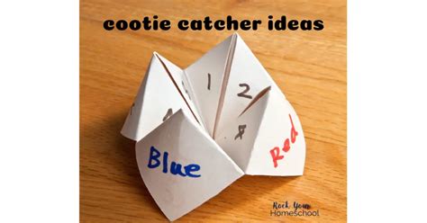 Cootie Catcher Ideas Rock Your Homeschool