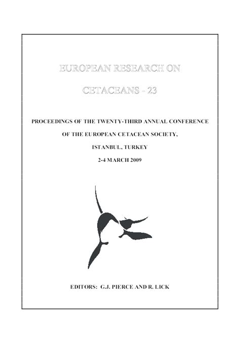 Pdf Large Scale Cetacean Monitoring From Passenger Ferries In Italy