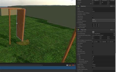 C Unity S HingeJoints Door Changes Starting Position And AngleLimits On Play Mode Stack