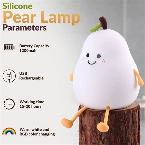 Silicone Pear Lamp At ₹ 560 Piece Silicone Night Lamp In Faridabad