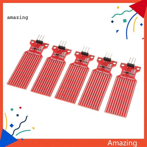 Am โมดูลเซนเซอร์วัดระดับของเหลวฝน 5 ชิ้น สําหรับ Arduino Shopee Thailand
