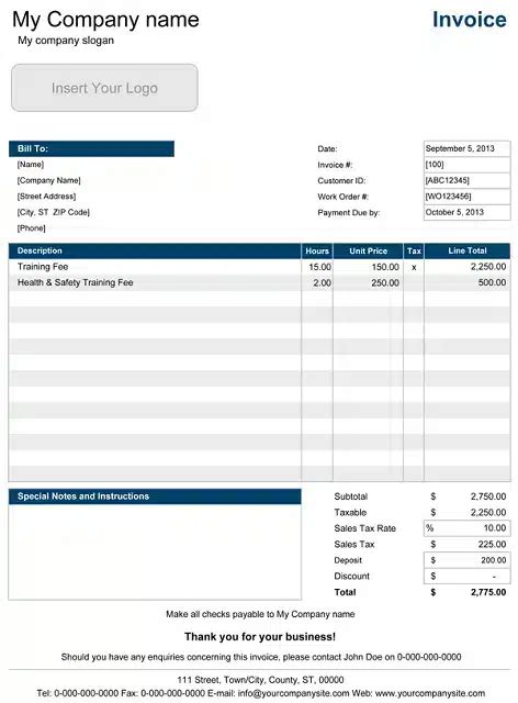 15 Contoh Invoice Tagihan Pembayaran Barang And Jasa Yang Benar