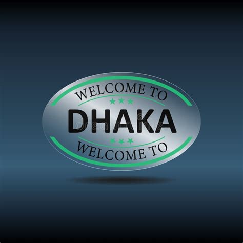 Dhaka Bangladesh Travel Stamp Icon Skyline City Design Tourism Seal