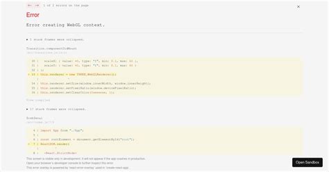Webgl Image Transition On View Change Forked Codesandbox