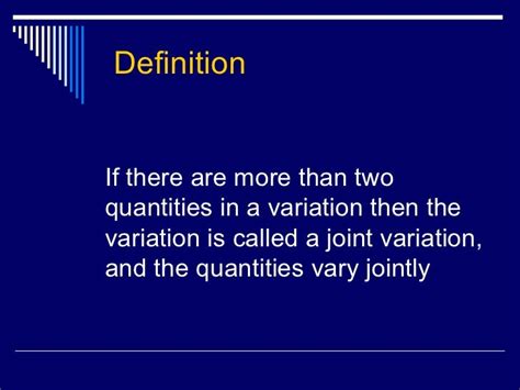 Joint Variation