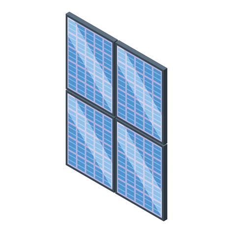 Solar Panel Window Icon Isometric Vector Sun System 15066543 Vector