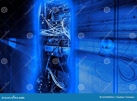 3d Render Binary Stream Flow Of Information Concept Of Blade Server Storage Big Data Stock