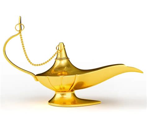Golden Magic Lamp — Stock Vector © Corneliap 11785423