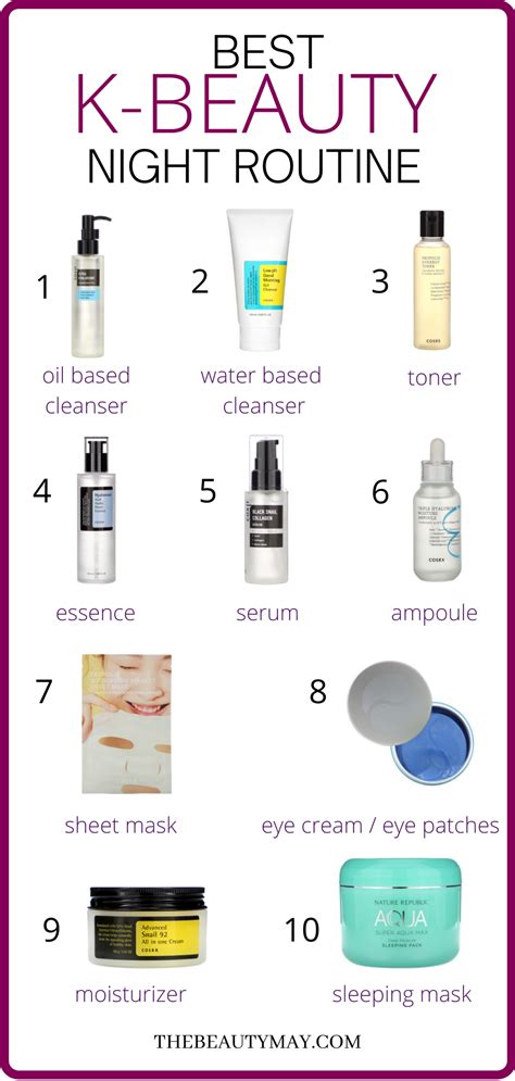 The 10 Step Korean Nighttime And Morning Routine And 8 Korean Beauty