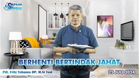 Sapaan Harian GKJ Manahan Surakarta July 25 2024 Berhenti