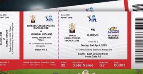 Rcb Tickets 2025 New Schedule And Buying Guide