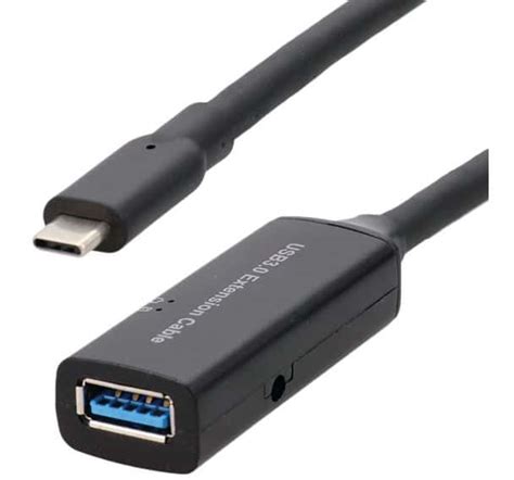 cordon usb c vers usb a 3 2 gen 1 mâle femelle amplifiés 5m erard