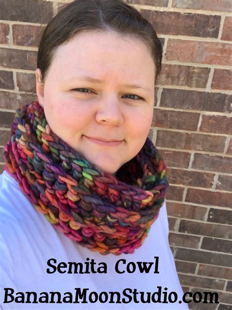 Semita Cowl A Chunky Quick Finish Crochet Project • Banana Moon Studio