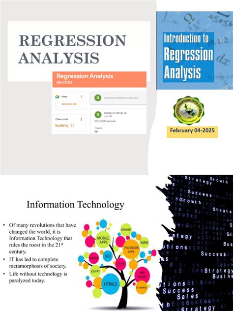 introduction to regression analysis pdf