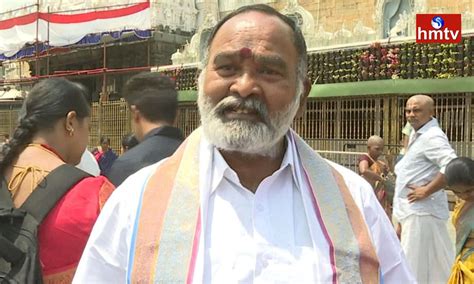 టీటీడీ ఈవో ధర్మారెడ్డిపై సీఎంకు ఫిర్యాదు చేస్తా వైసీపీ ఎమ్మెల్యే ఫైర్ Mla Anna Rambabu