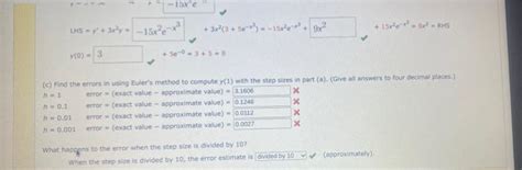 Solved A Program A Calculator Or Computer To Use Eulers