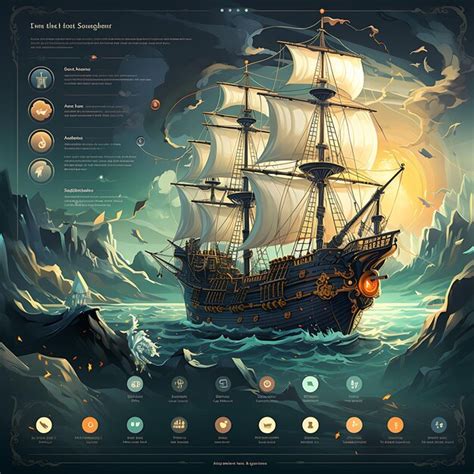 Premium Ai Image Pirate Pop Up Ui High Seas Adventure Themed Game