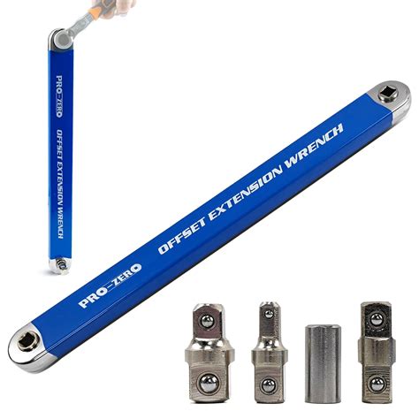 Qipuneky Offset Extension Wrench 15 Impact Ready Socket Wrench Tool
