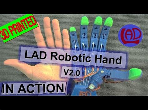 LAD ROBOTIC HAND V2 0 COMPLETE KIT ARDUINO CODE AND INSTRUCTIONS EASY