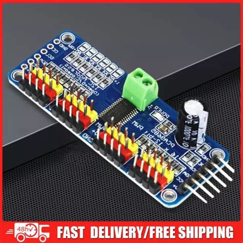 PCA9685 16 CHANNEL Module PWM Servo Driver Module 12 Bit Module Board 40 1000Hz 14 18 PicClick AU