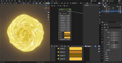 Rick And Morty Portal Procedural Blender Material
