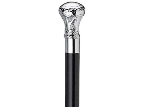 Chrome Plated Brass Knob Walking Cane
