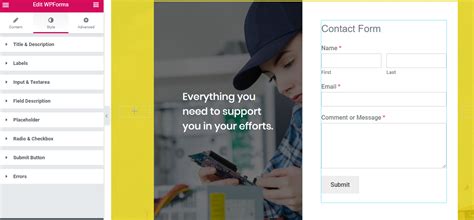 How To Style Wpforms With Elementor Powerpack Addons For Elementor