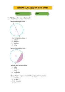 Soal Lingkaran Kelas Homecare