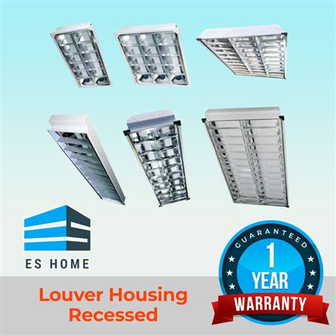 Es Home Louver Housing Recessed Heavy Duty Prismatic Diffuser Troffer
