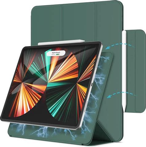 JETech Magnetic Case For IPad Pro 12 9 Inch 2021 2020 2018 5th 4th 3rd