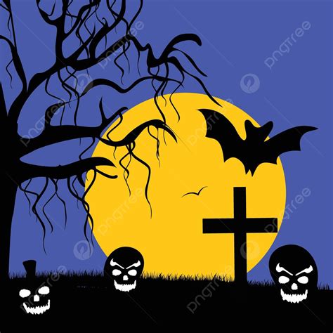 Halloween Background Pumpkin Grunge Tombstone Vector Pumpkin Grunge