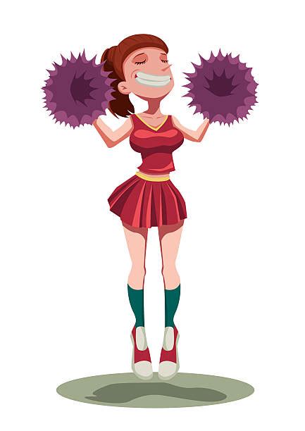 Best Funny Cheerleader Illustrations Royalty Free Vector Graphics