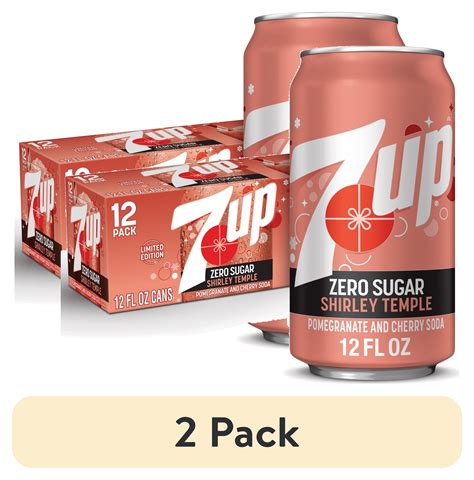 2 Pack 7UP Caffeine Free Shirley Temple Pomegranate And Cherry