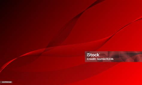 Red Lines Wave Curves With Gradient Abstract Background Stock Illustration Download Image Now