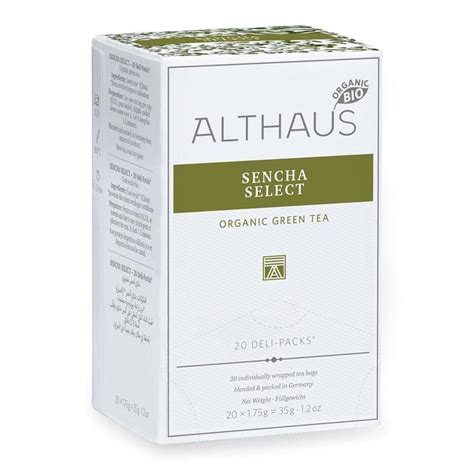 ᐉ Чай зелений пакетований Althaus Sencha Select Сенча Селект Deli Packs