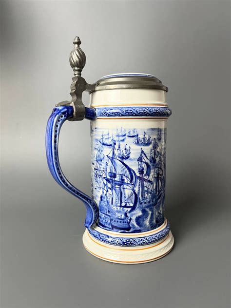 Винтаж: Коллекционная пивная кружка с крышкой Villeroy&Boch Германия ...