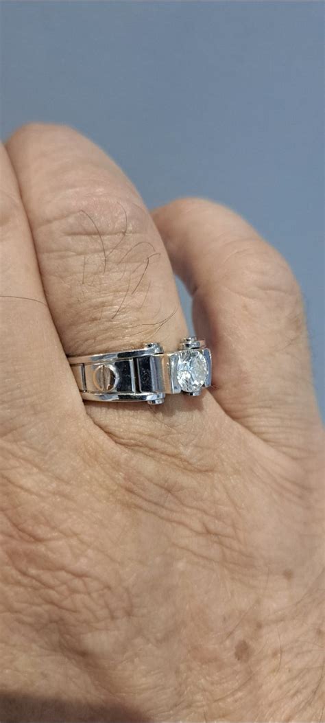 Zlatan Prsten 10g Čistoća 750 Briliant 1carat Ww2 G Kolor