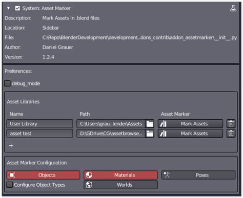 GitHub Kromar Blender AssetMarker Addon To Mark Unmark Assets In A Scene Or Library