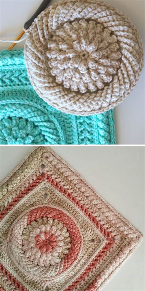 Intricate And Beautiful Crochet Squares Pattern Center