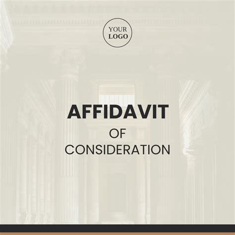 Free Affidavit Of Consideration Template To Edit Online