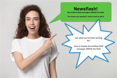 Servicenow Field Messages Displaying Them Above The Field Operation Sn 101