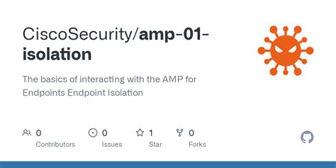 Github Ciscosecurity Amp 01 Isolation The Basics Of Interacting With The Amp For Endpoints
