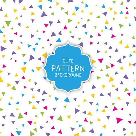 Cute Triangle Pattern Background 267384 Vector Art At Vecteezy