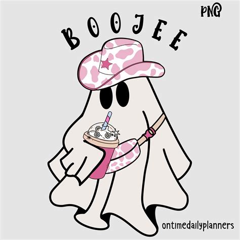 Boojee Cowgirl Ghost Inspired Ghost Png Sublimation Design Download