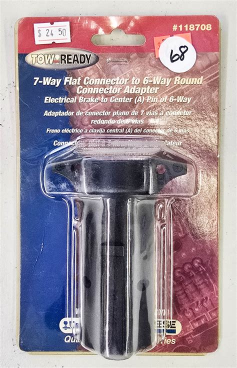 Tow Ready 7 Way Flat To 6 Way Round Adapter