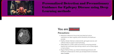 Github Shivanipoosala Personalized Detection And Precautionary Guidance For Epilepsy Disease