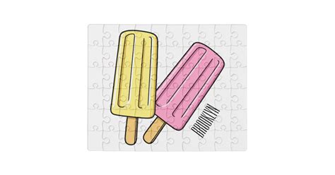 Ice Pop Cartoon Illustration Jigsaw Puzzle Zazzle