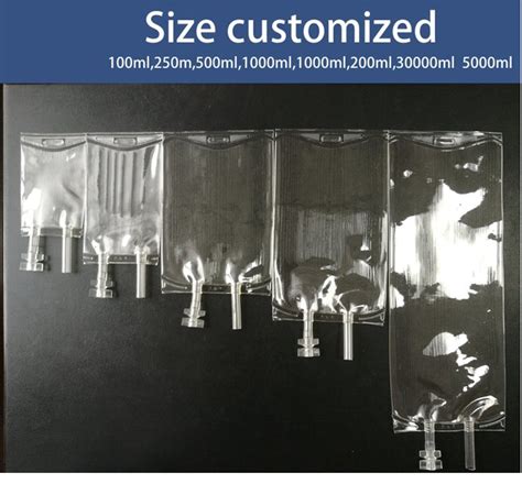 500ml 1000ml 2000ml Medical Disposable Pharmaceutical Grade PVC Sterile
